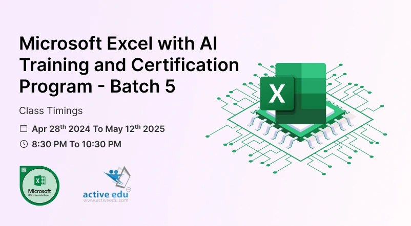 Microsoft Excel with AI Training and Certification Program